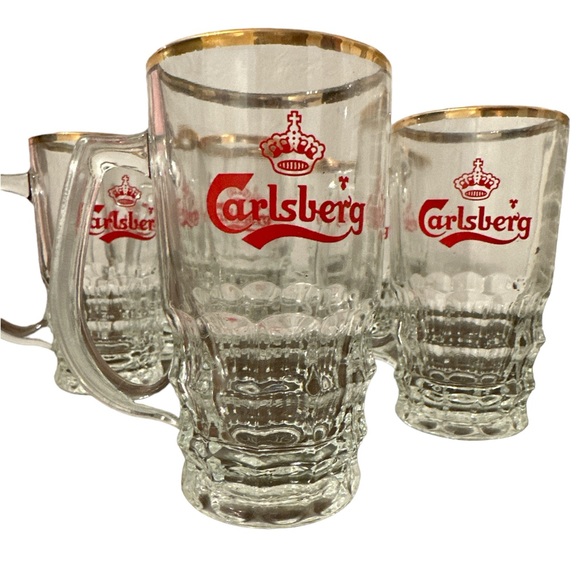 Ravenhead | Dining | Vtg 96s Ravenhead Carlsberg Beer Crown Logo Glass ...